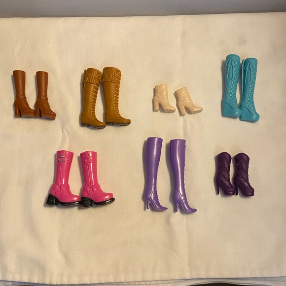 Barbie | Toys | Barbie Boots 7 Pcs | Poshmark